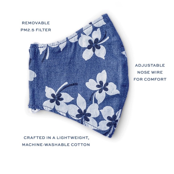 Draper James | Accessories | Draper James Floral Chambray Face Mask ...
